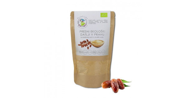 Bio datlji v prahu – naravno sladilo, 300 g